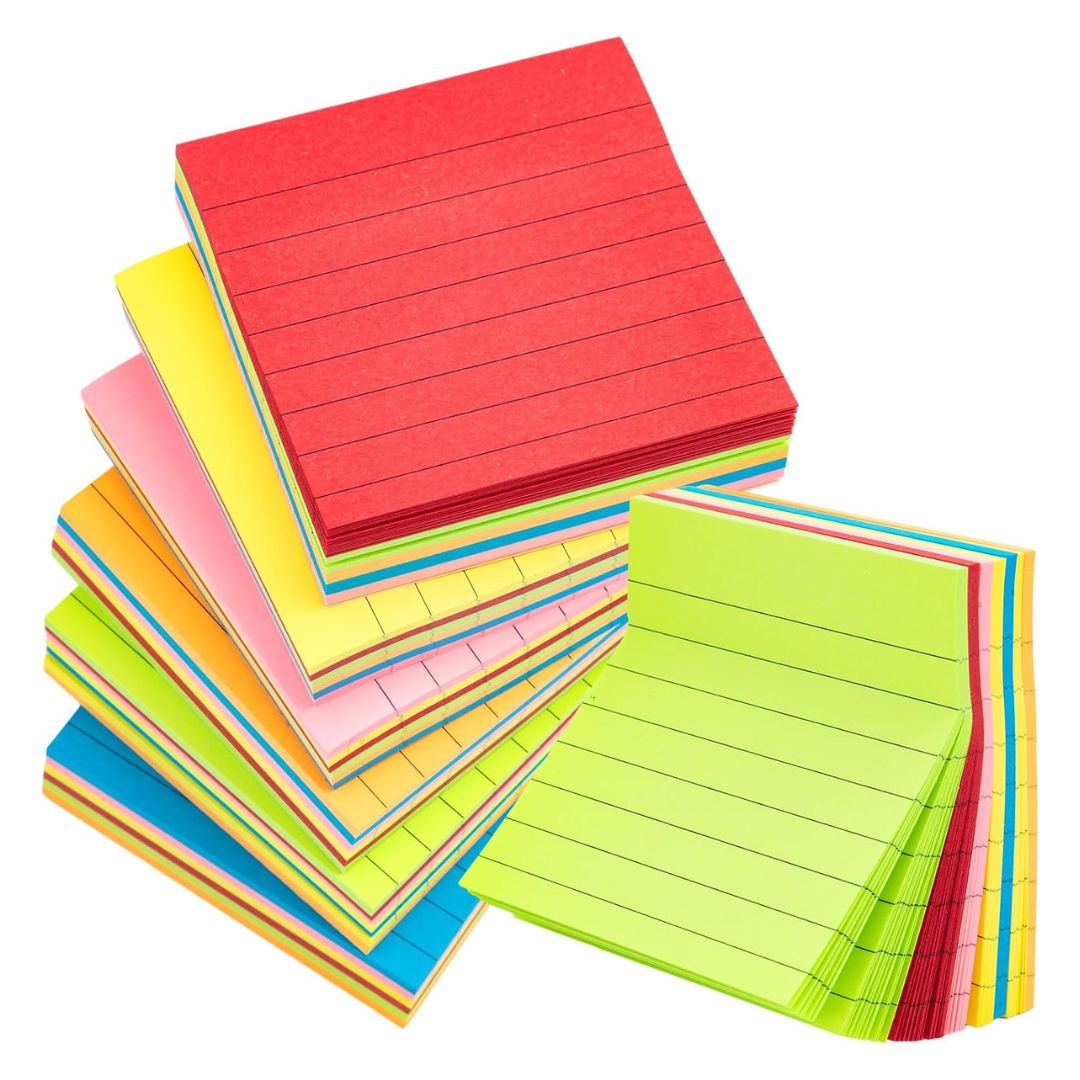 Lined Sticky Note Pads, 1280 Sheets - Mik Zenon
