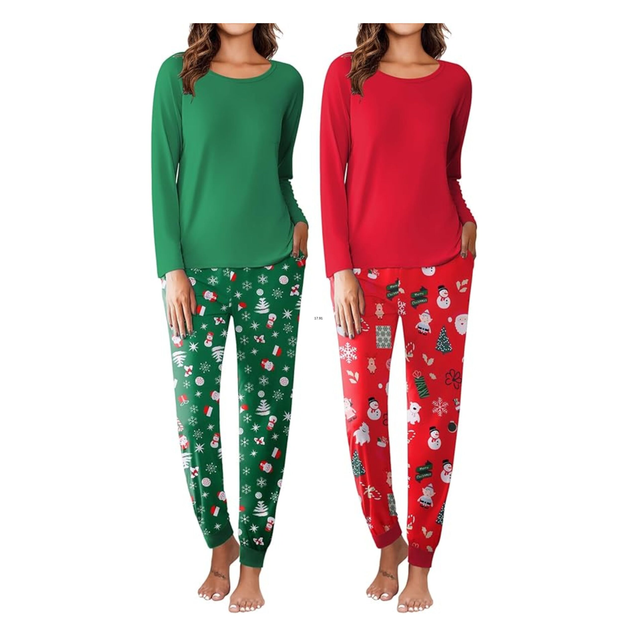 Women's Christmas Pajamas 2 Pack - Mik Zenon