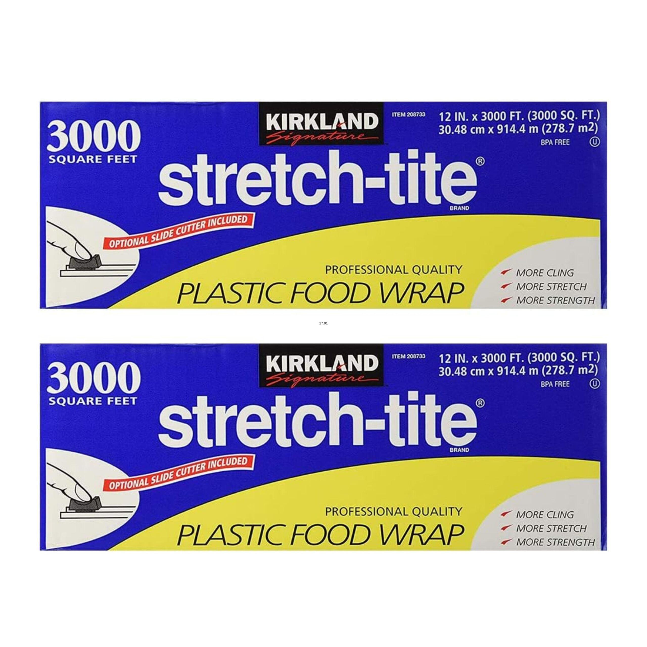 Kirkland Signature Plastic Food Wrap - 6000 SQ. FT (2 Pack) - Mik Zenon