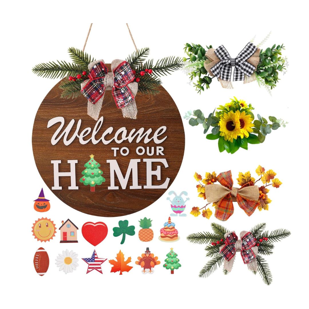 Interchangeable Front Door Welcome Sign - Mik Zenon