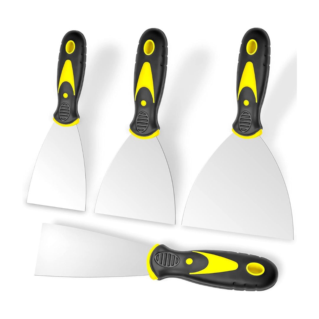 Putty Knife Spackle Knife Set 4 Pcs - Mik Zenon
