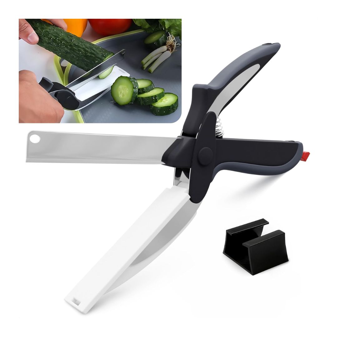 Smart Kitchen Scissors with Built-In Cutting Board - Mik Zenon