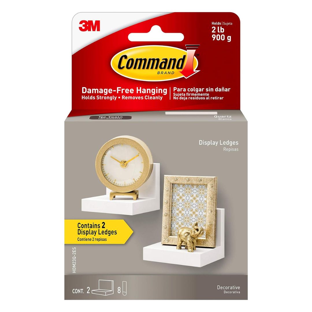 Command Peel/Stick Display Ledges 2 PK. - Mik Zenon