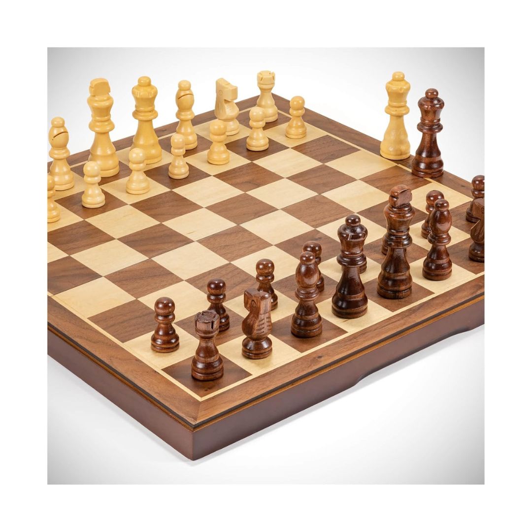 Handmade Wooden Chess Set - Mik Zenon