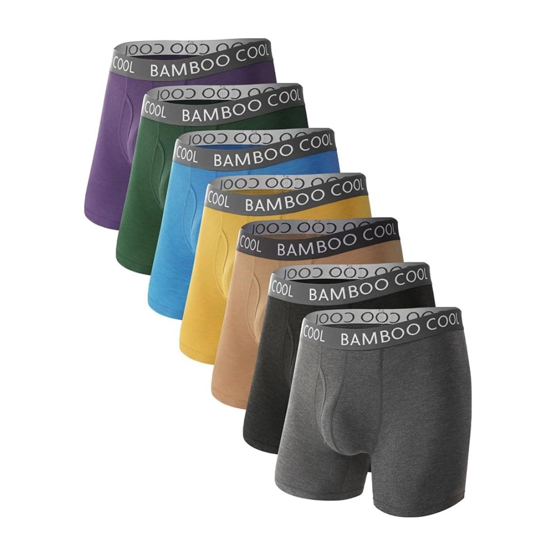 Bamboo Cool Men’s Underwear Boxer Briefs 7 Pk - Mik Zenon
