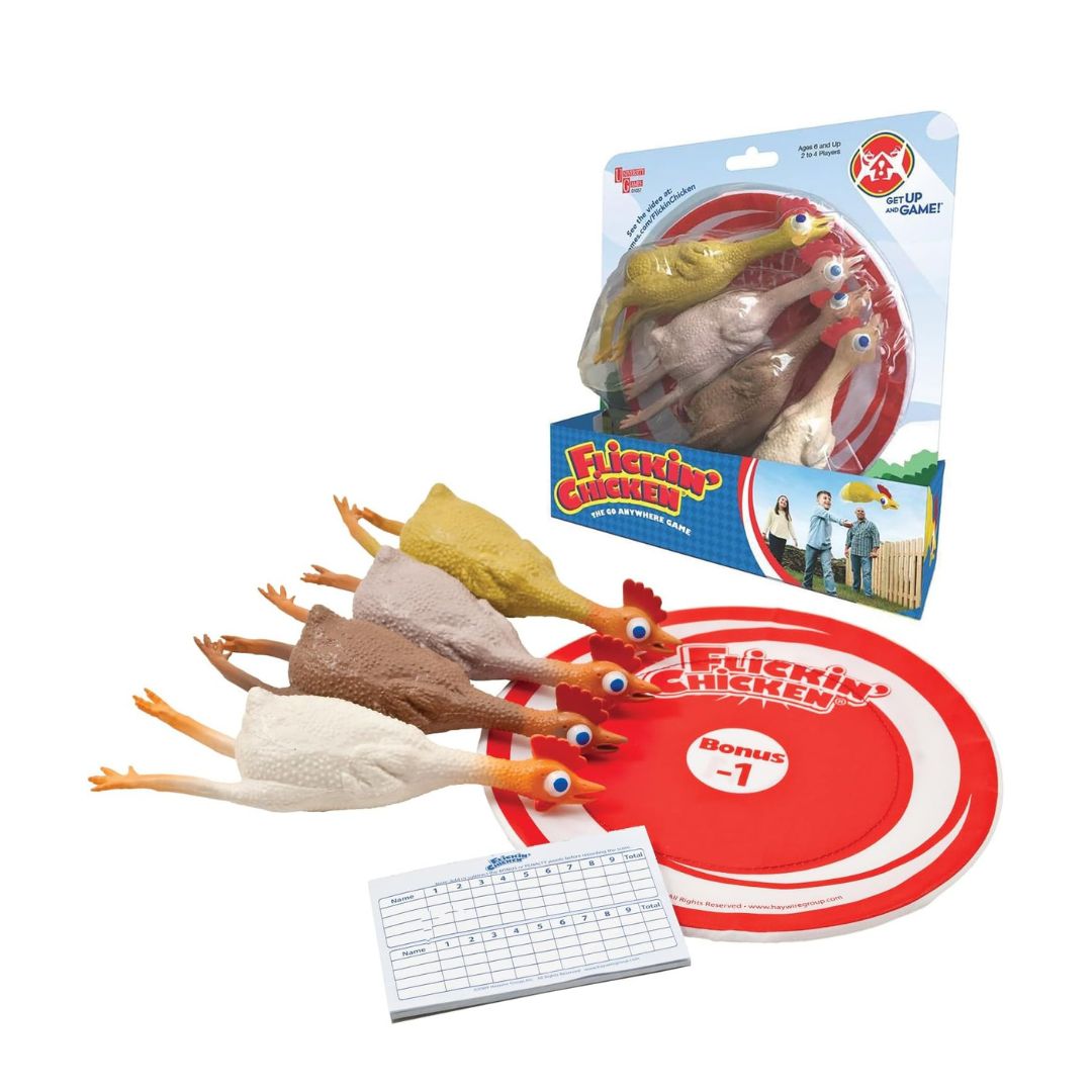 University Games Flickin Chicken Target Toss Game - Mik Zenon