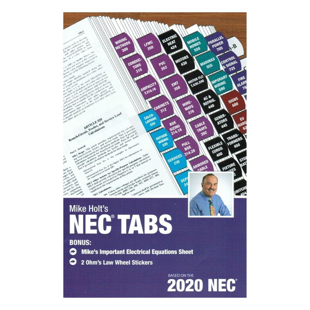 Mike Holt's NEC Tabs Electrical Equations Stickers & Posters - Mik Zenon