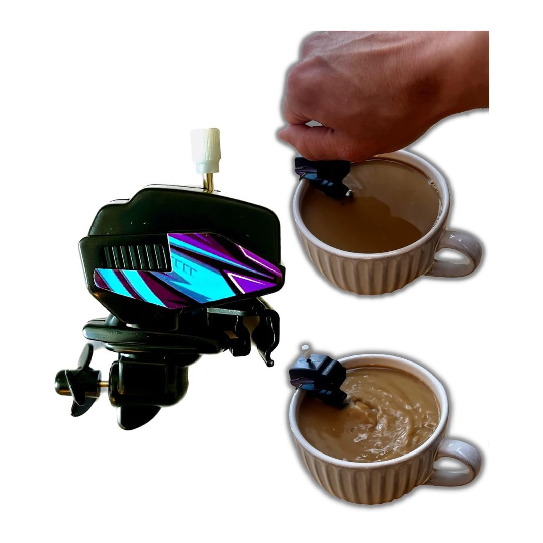 Wind Up Motor Coffee Mug Mixer - Mik Zenon