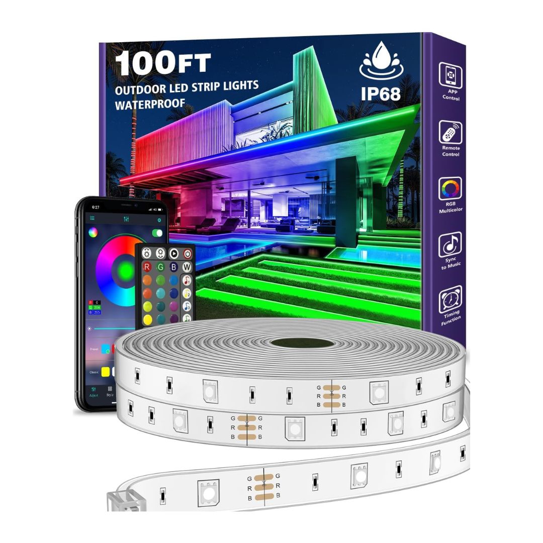 Outdoor LED Strip Lights 100 Ft - Mik Zenon