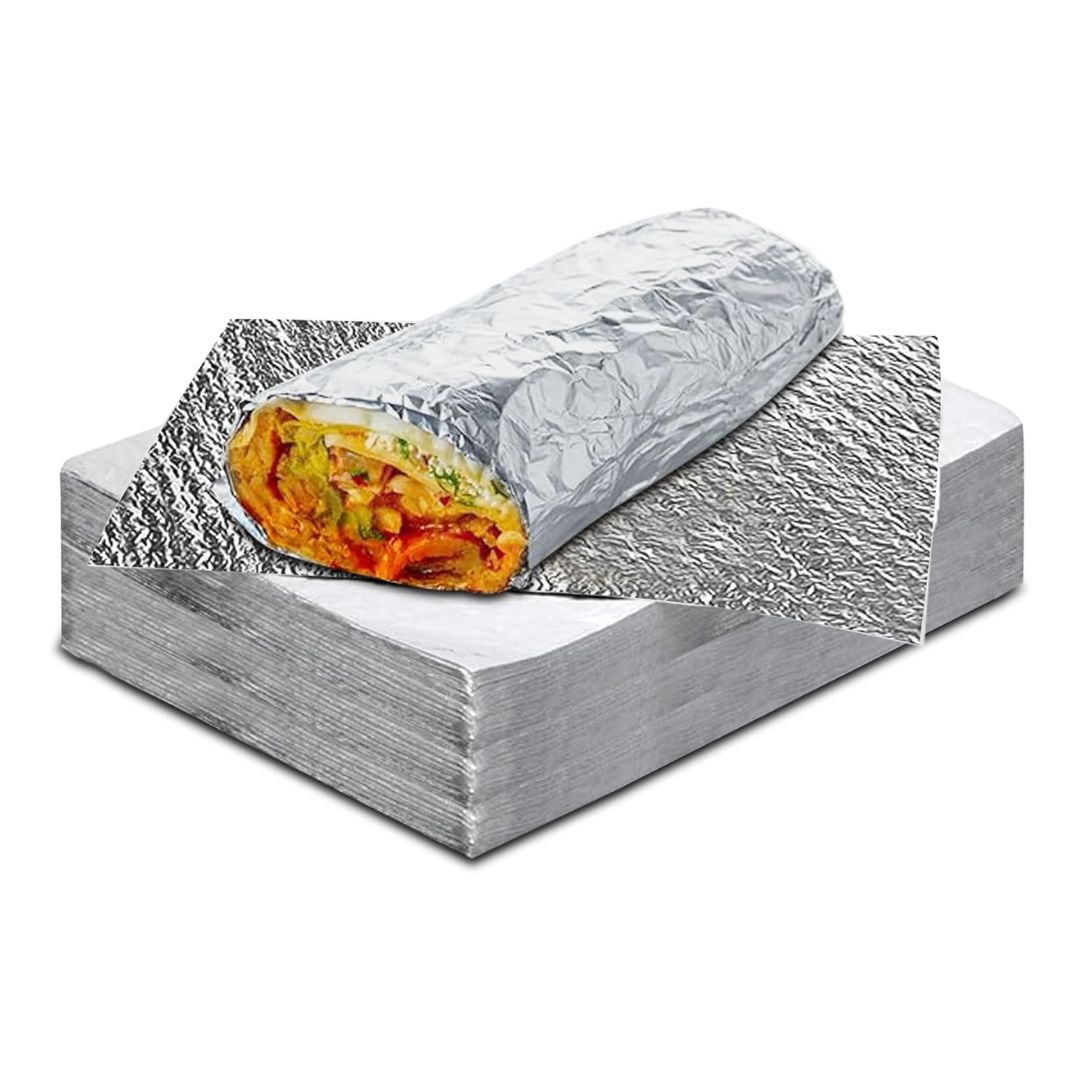 Insulated Aluminum Foil Sandwich Wrap Sheets (50 Pack) - Mik Zenon