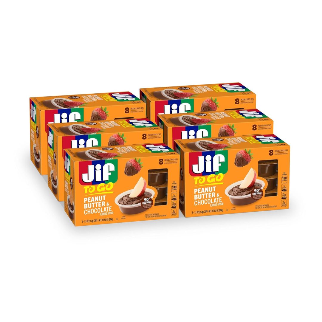 Jif Peanut Butter & Chocolate To Go (Pack of 6) - Mik Zenon