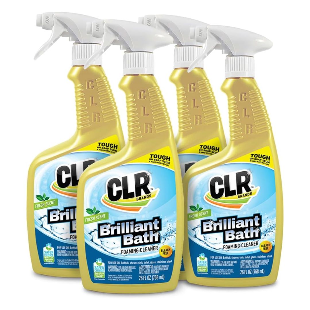 CLR Brilliant Bath Foaming Bathroom Cleaner Spray (Pack of 4) - Mik Zenon