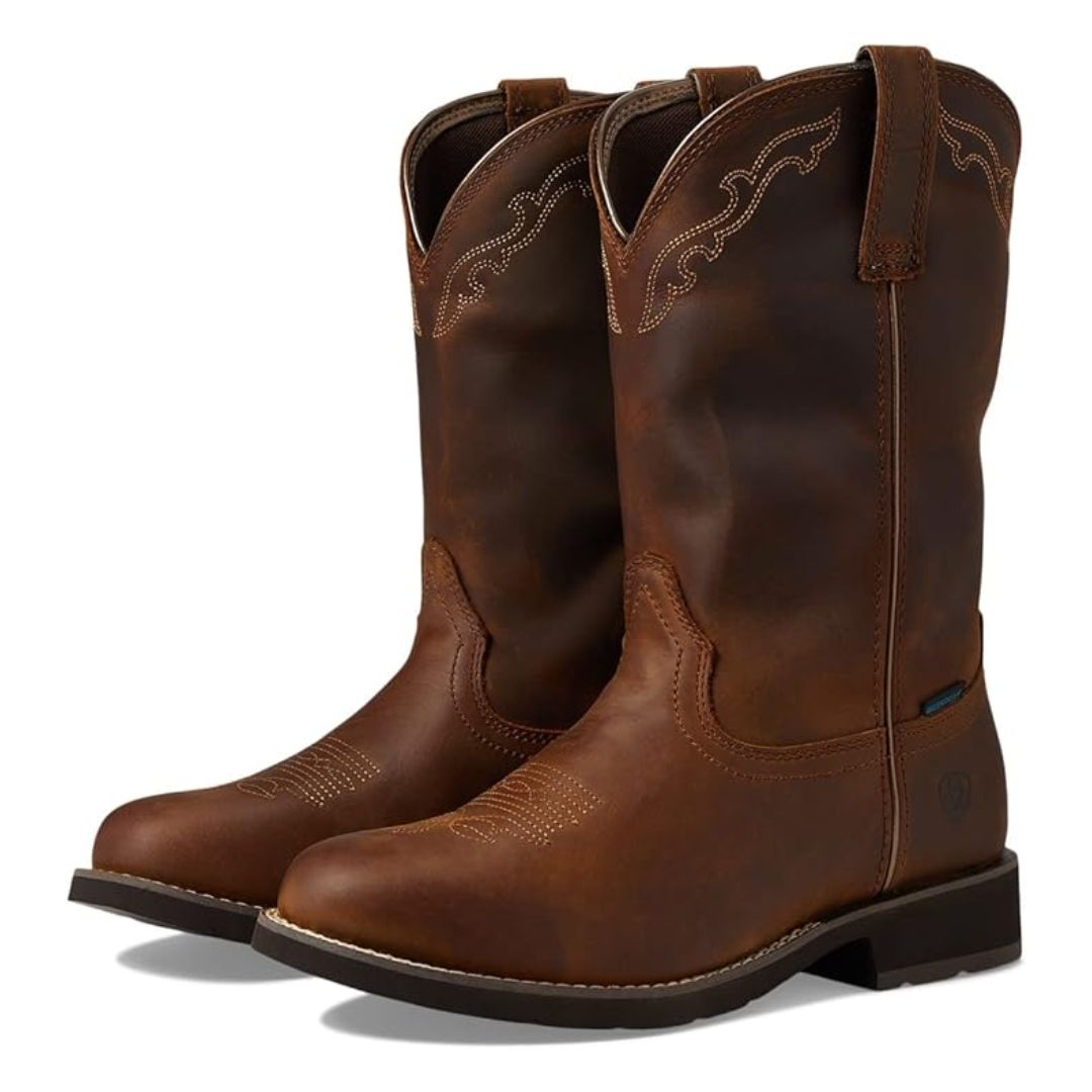Ariat Women's Delilah Round Toe Waterproof Western Boot - Mik Zenon