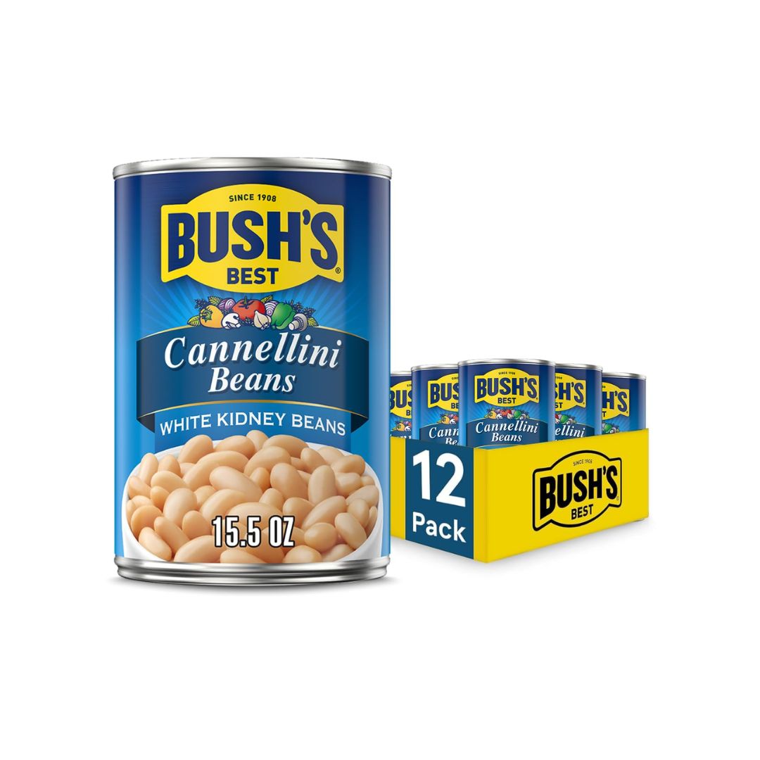 BUSH'S BEST Canned Cannellini Beans (12 Pack) - Mik Zenon