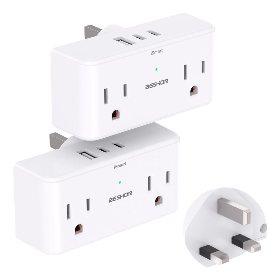 US to UK Travel Plug Adapter ( 2 Pack) - Mik Zenon