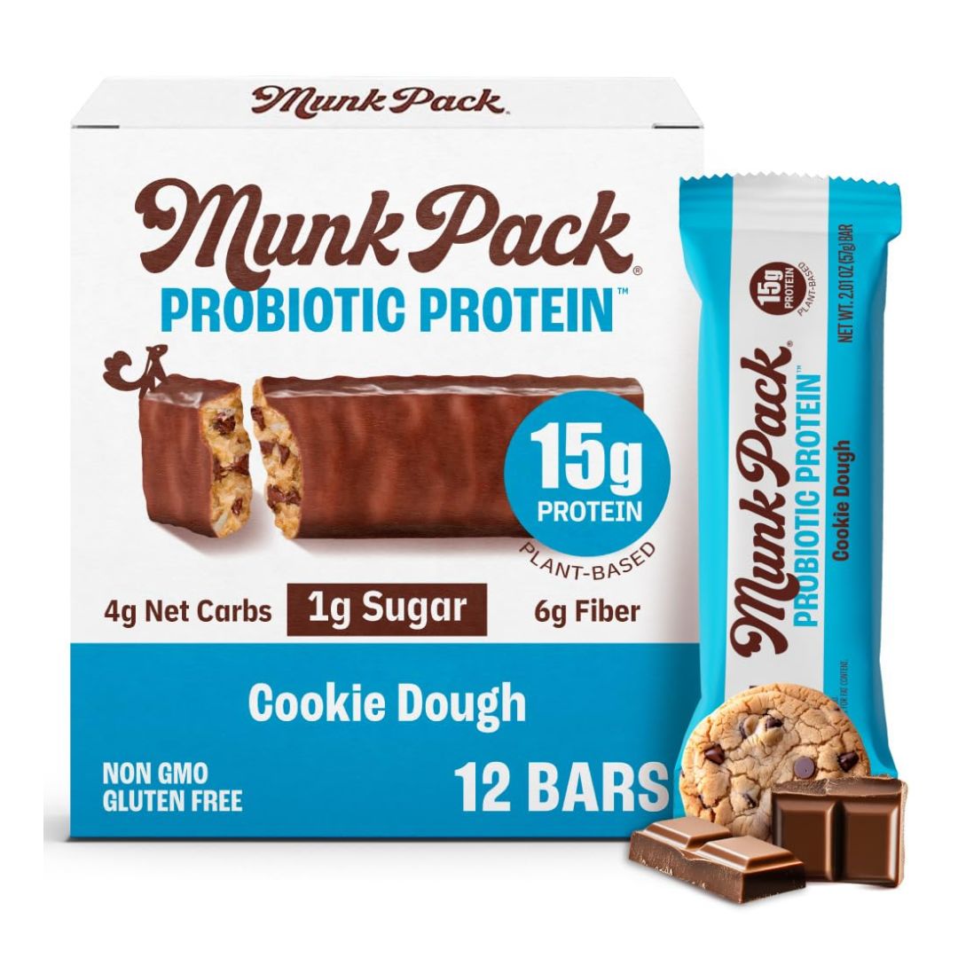 Munk Pack Probiotic Protein Bars (12 Count) - Mik Zenon