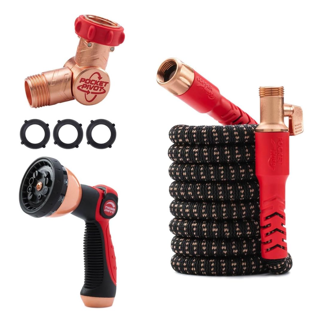 Pocket Hose Copper Head Expandable Garden Hose - Mik Zenon