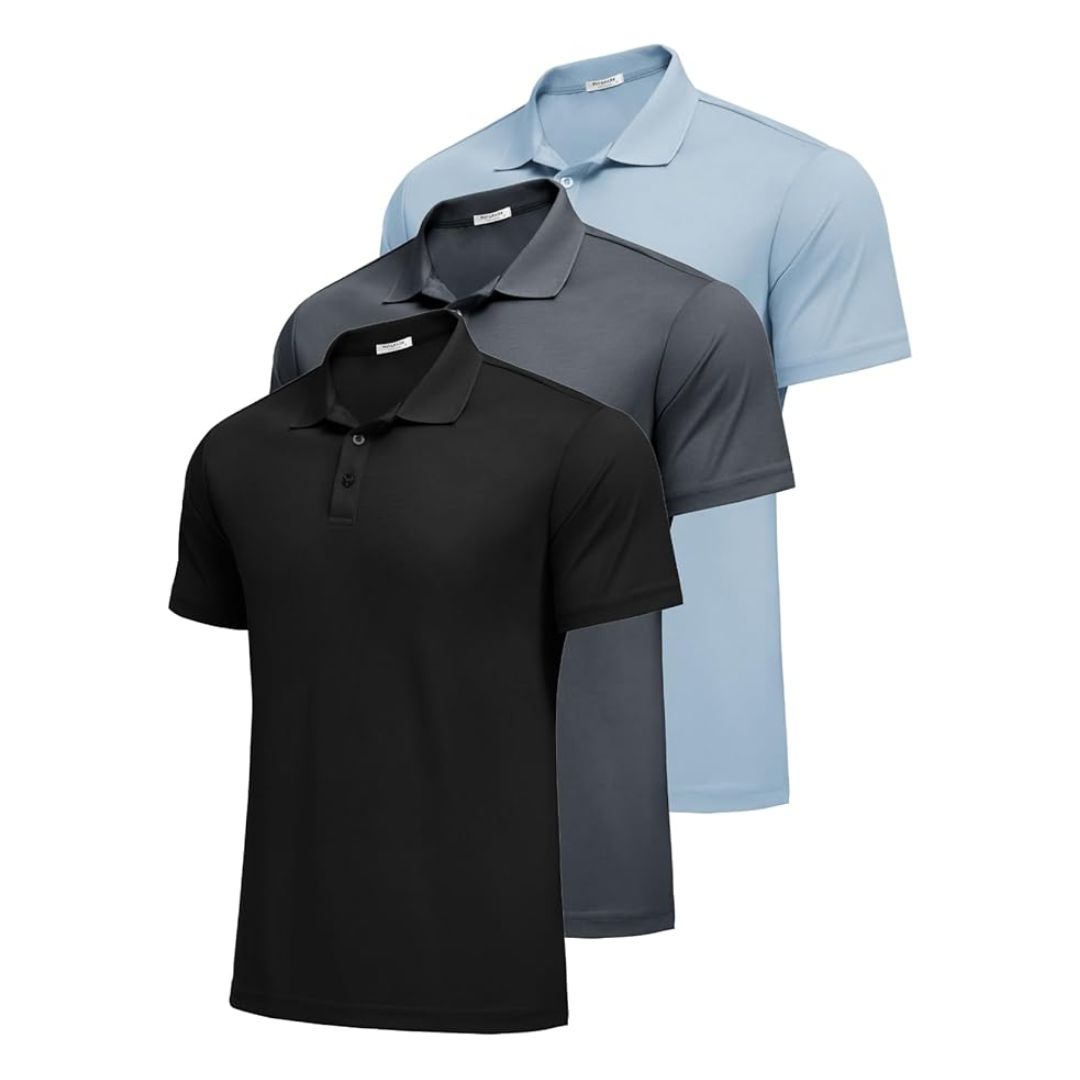Lightweight Polo Shirts 3 Pack - Mik Zenon