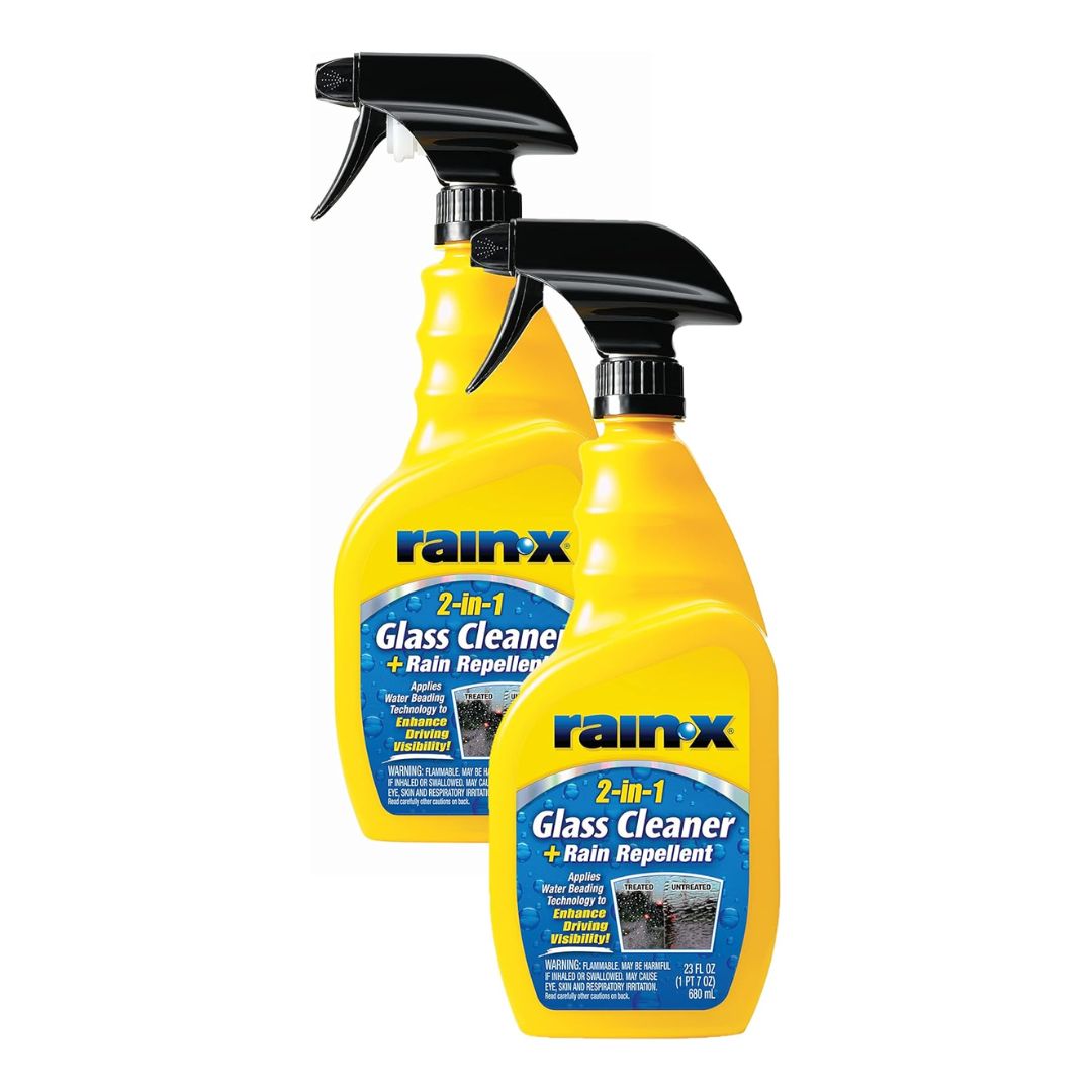 Rain-X 2-in-1 Glass Cleaner & Rain Repellant (Pack of 2) - Mik Zenon
