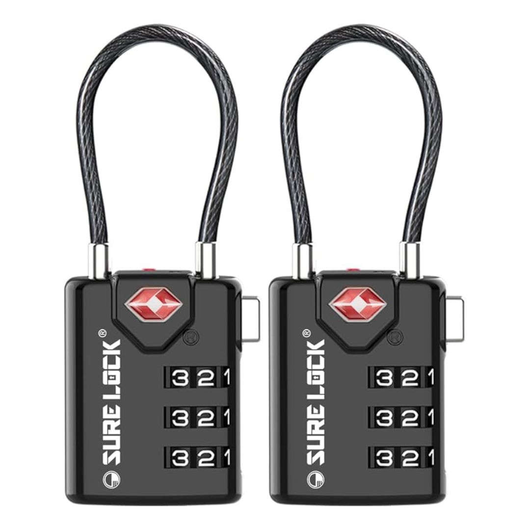 SURE LOCK TSA-Compatible Travel Luggage Locks - Mik Zenon