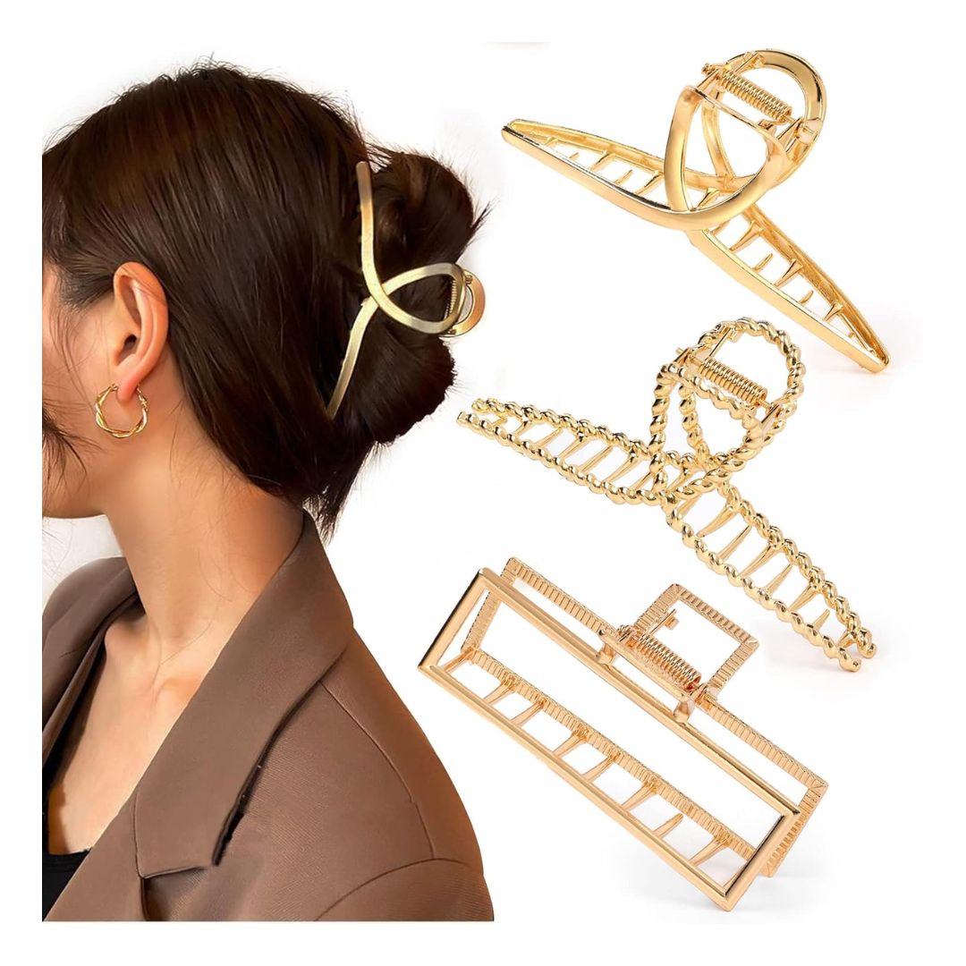 Mehayi Metal Large Claw Clips (3 Pcs) - Mik Zenon
