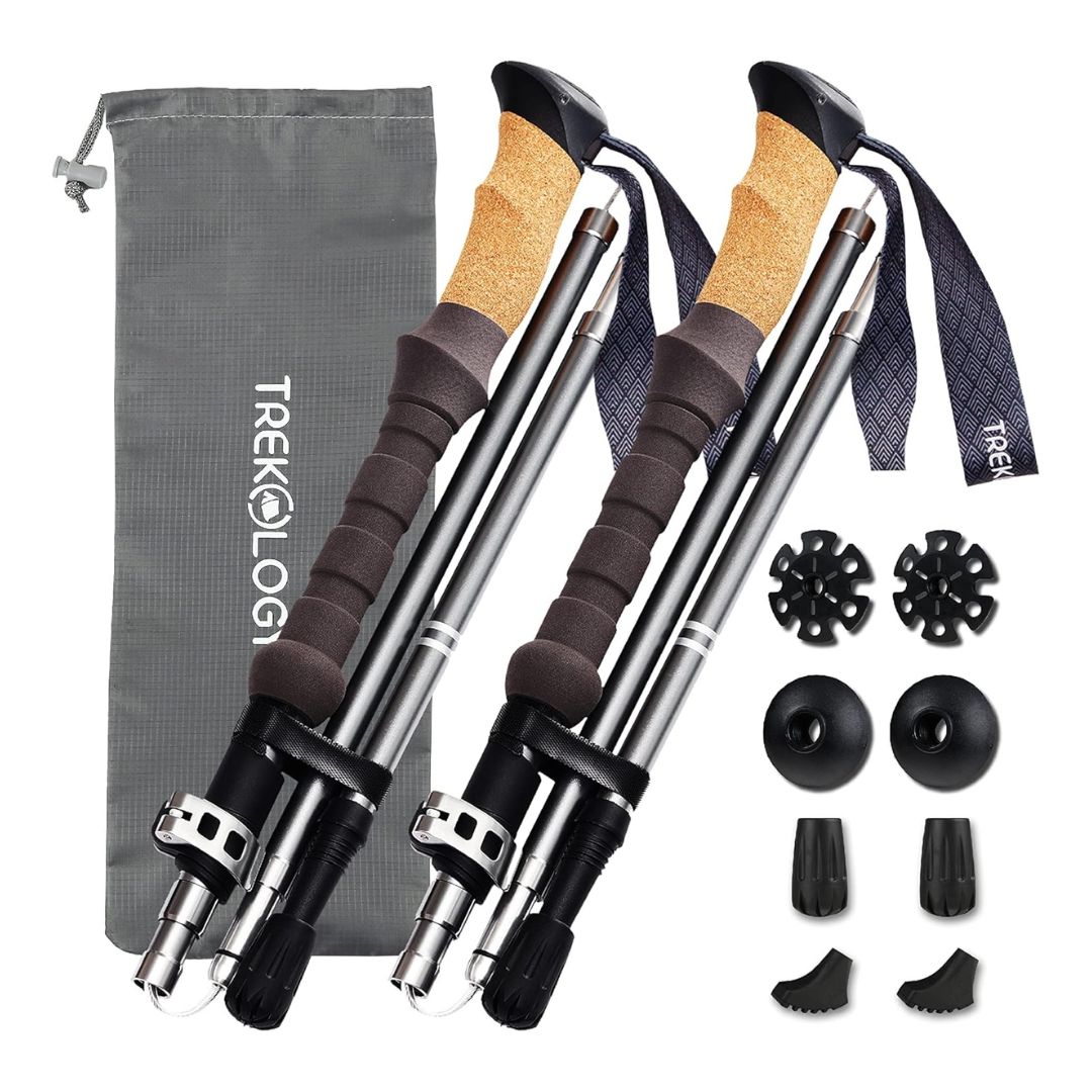 TREKOLOGY Trek-Z Cork Grip Trekking Poles - Mik Zenon