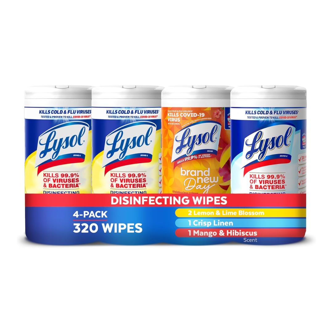 Lysol Disinfecting Wipes Bundle (4 Pack) - Mik Zenon