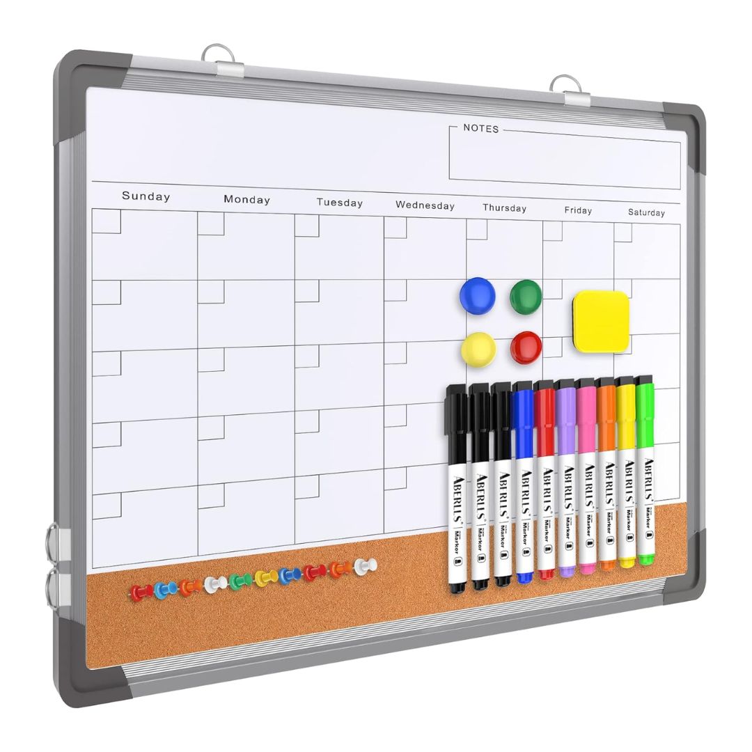 Monthly Calendar Magnetic Whiteboard - Mik Zenon