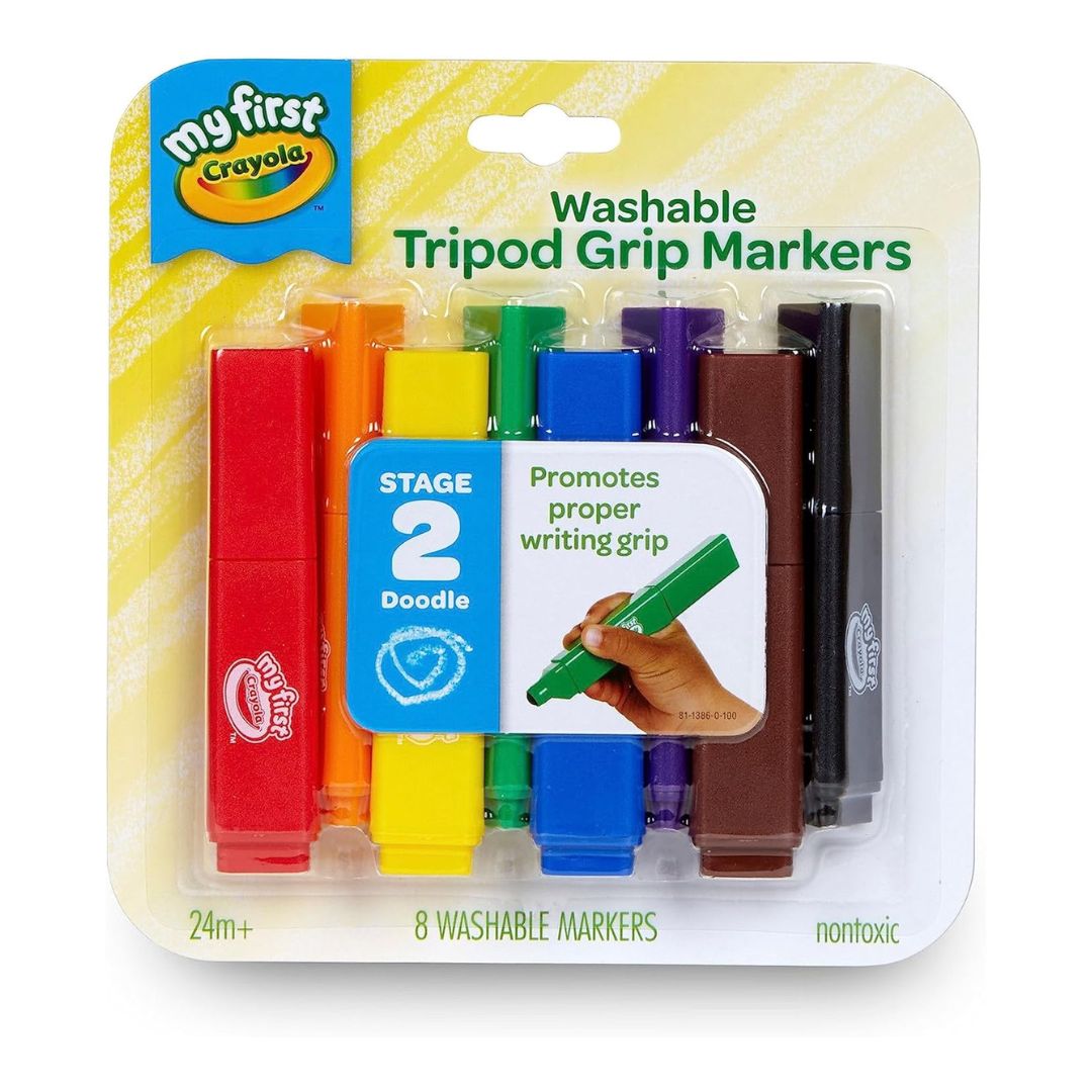 Crayola Triangle Toddler Markers (8ct) - Mik Zenon