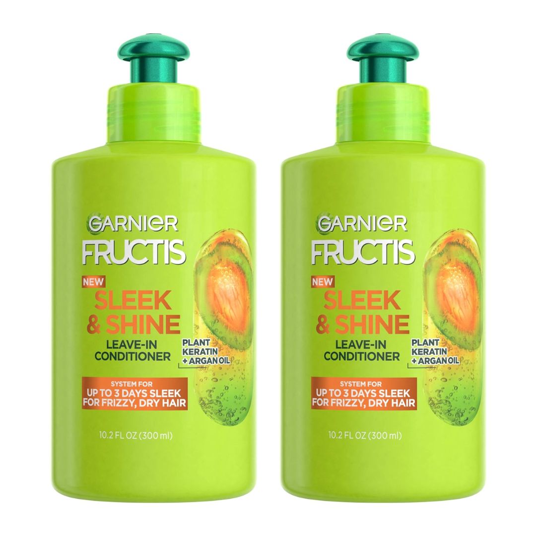 Garnier Fructis Sleek & Shine Leave-In Conditioning Cream (2 Pack ...