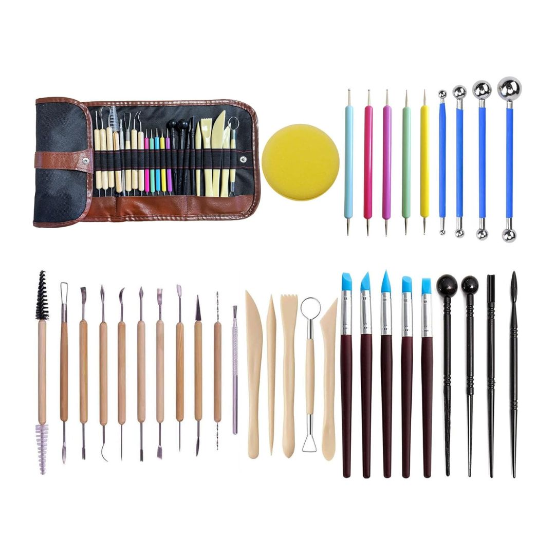 Clay Sculpting & Pottery Tools Kit (35 Pcs) - Mik Zenon