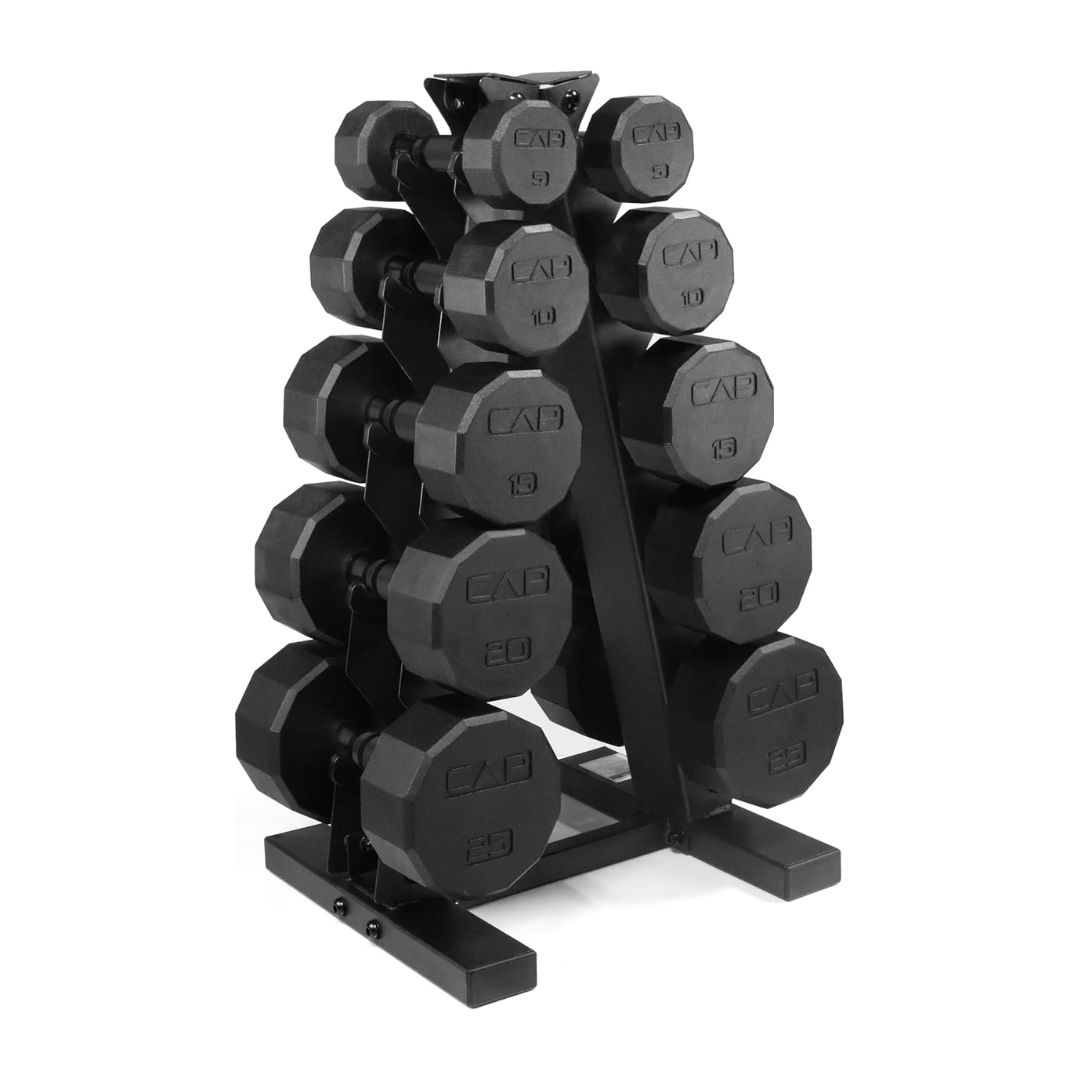 CAP Barbell 150 LB Coated Hex Dumbbell Weight Set - Mik Zenon