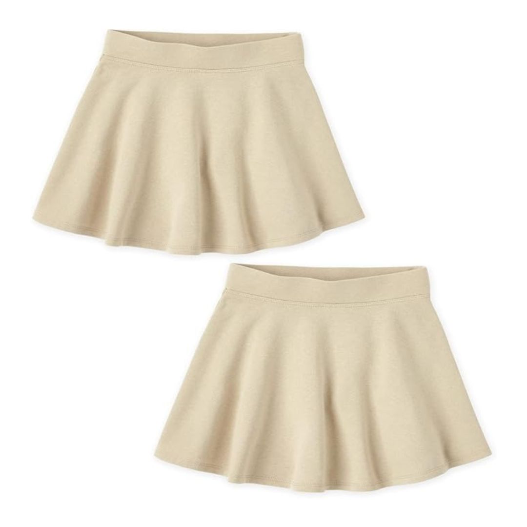 The Children's Place Girls' French Terry Skirt (2 Pack) - Mik Zenon