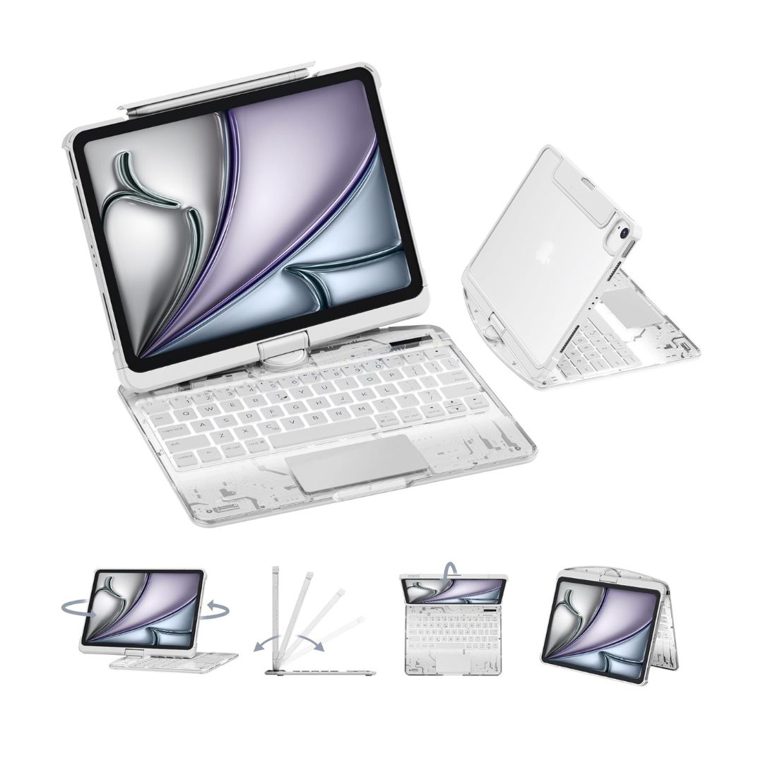 Transparent iPad Case & Keyboard - Mik Zenon