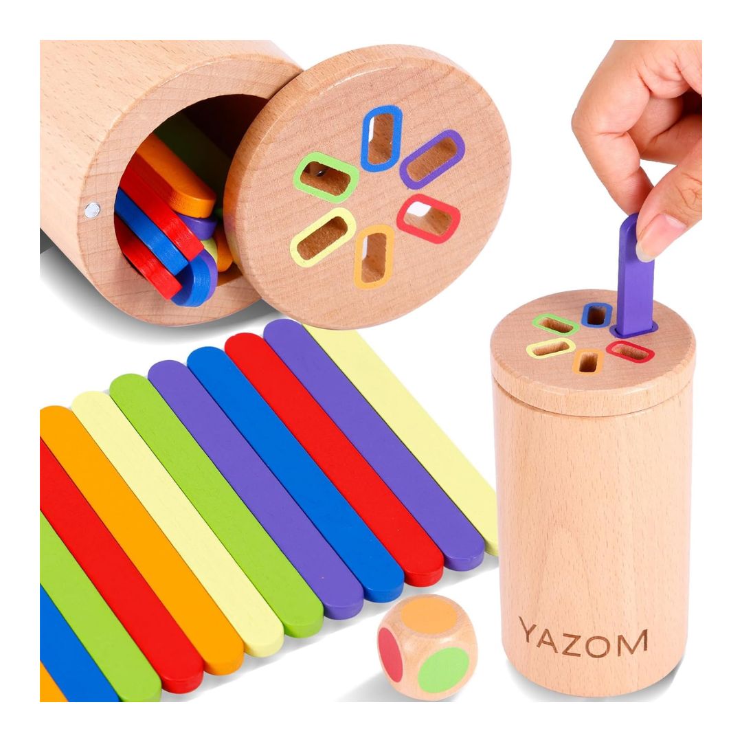 Montessori Wooden Color Sorting Toy - Mik Zenon