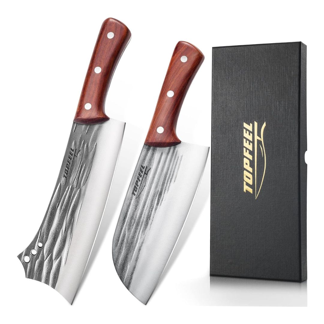 Heavy Duty Butcher Knives Set of 2 - Mik Zenon