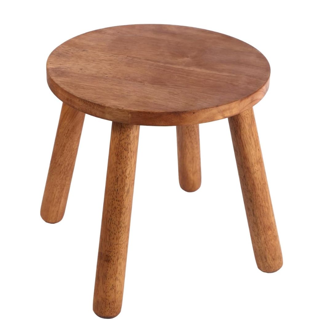 Round Wooden Step Stool - Mik Zenon
