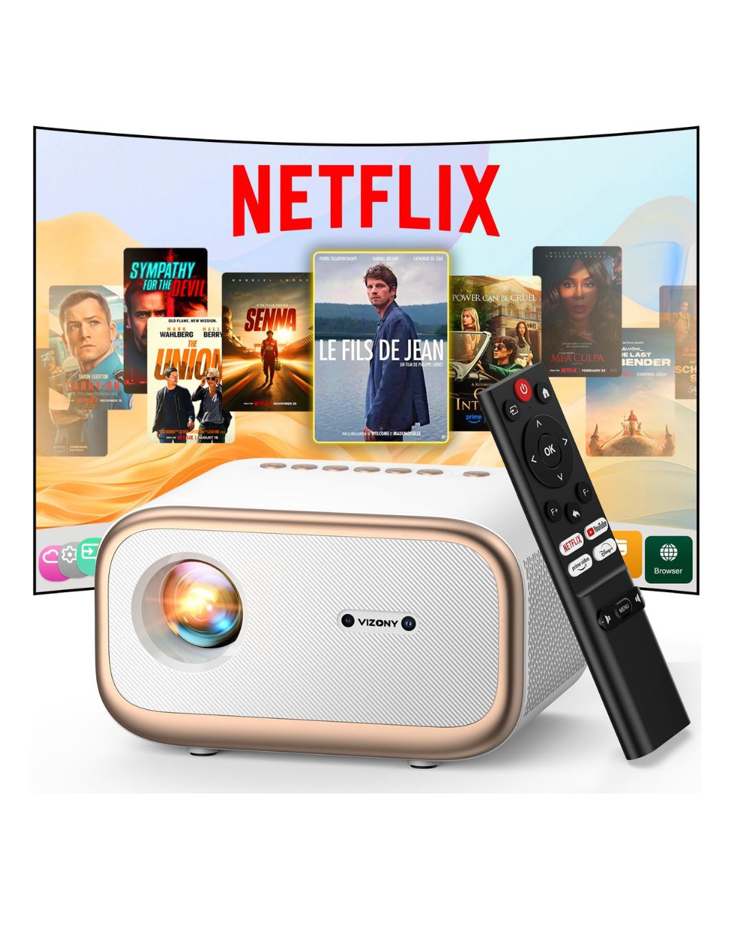 Netflix Certified Smart Projector - Mik Zenon