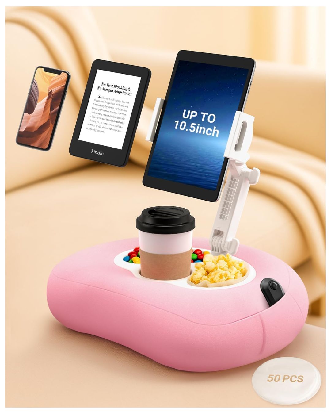 Kindle Pillow Stand for Bed - Mik Zenon