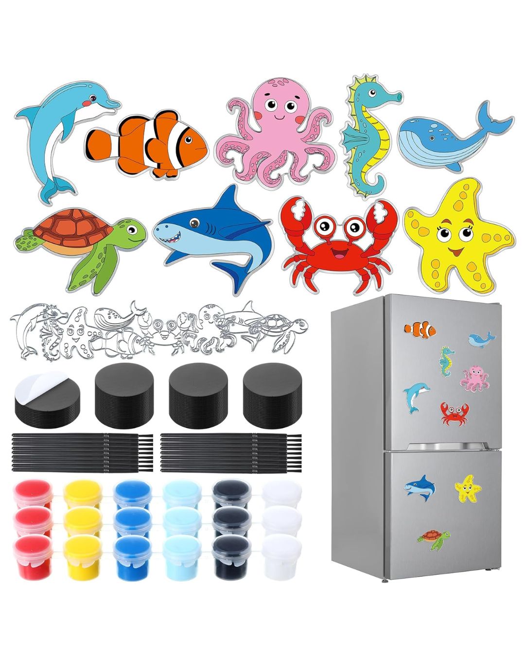 27 Piece Ocean Animal Crafts for Kids - Mik Zenon