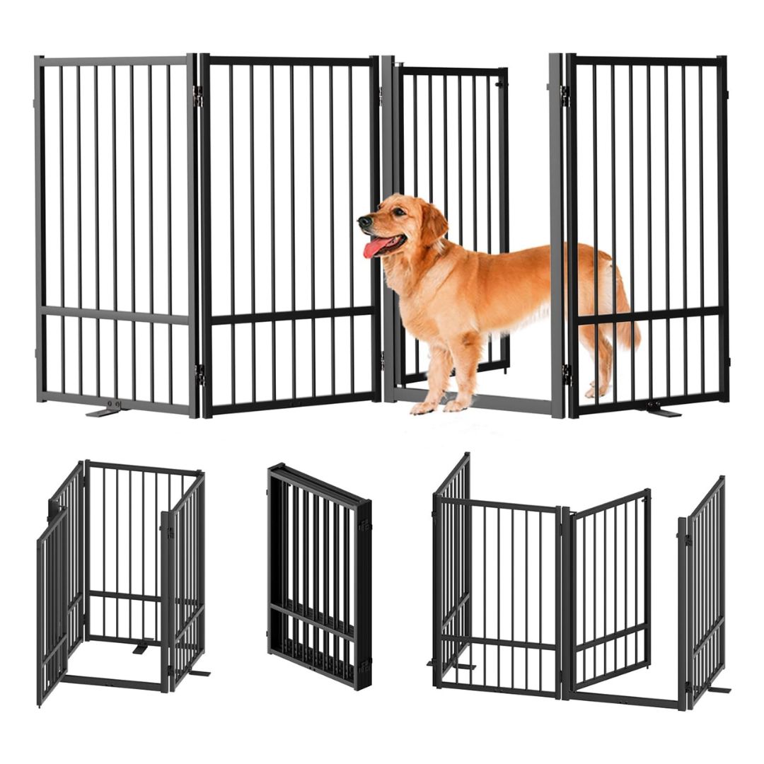 Full Metal Freestanding Dog Gate - Mik Zenon