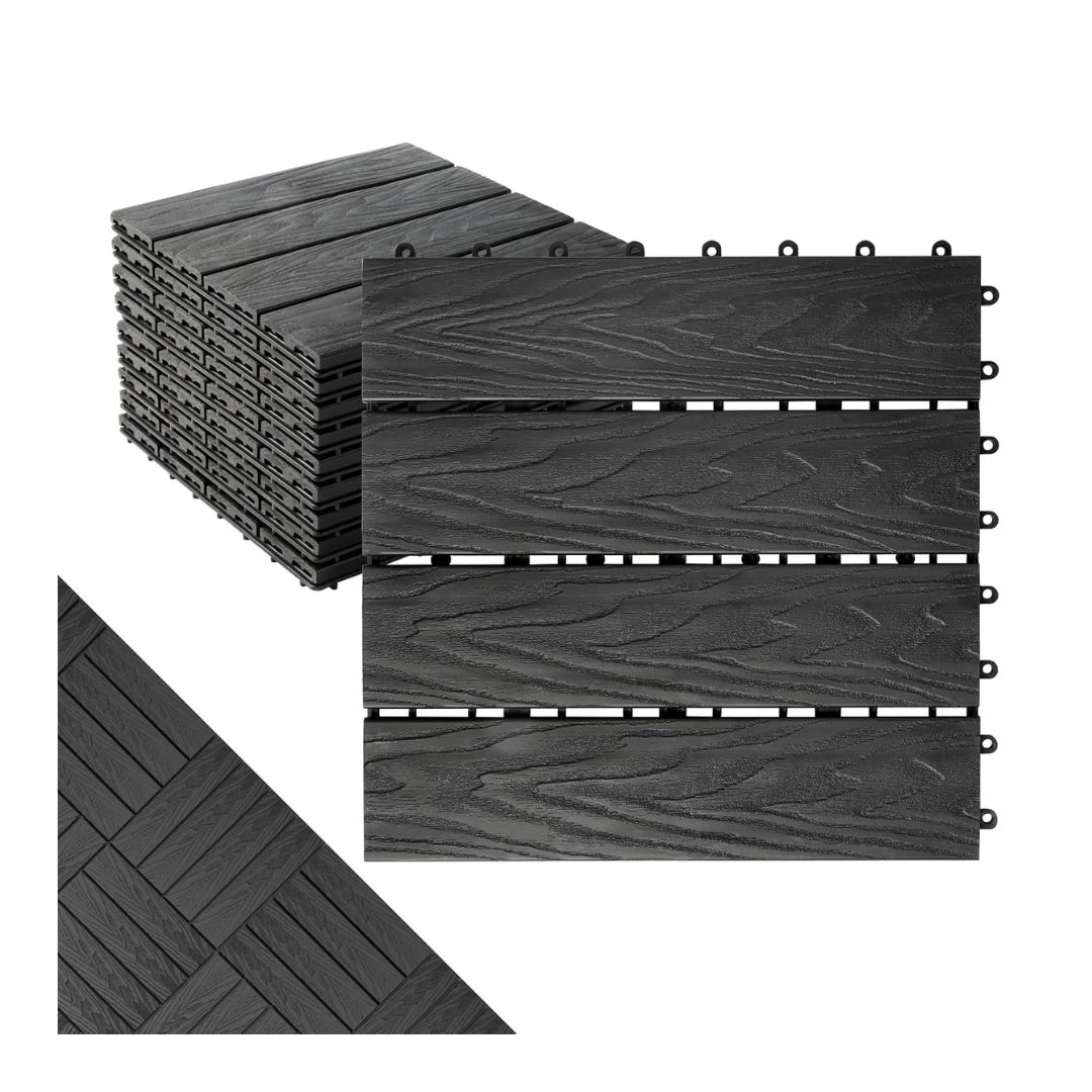 Polymer Composite Interlocking Deck Tiles (9 Pack) - Mik Zenon