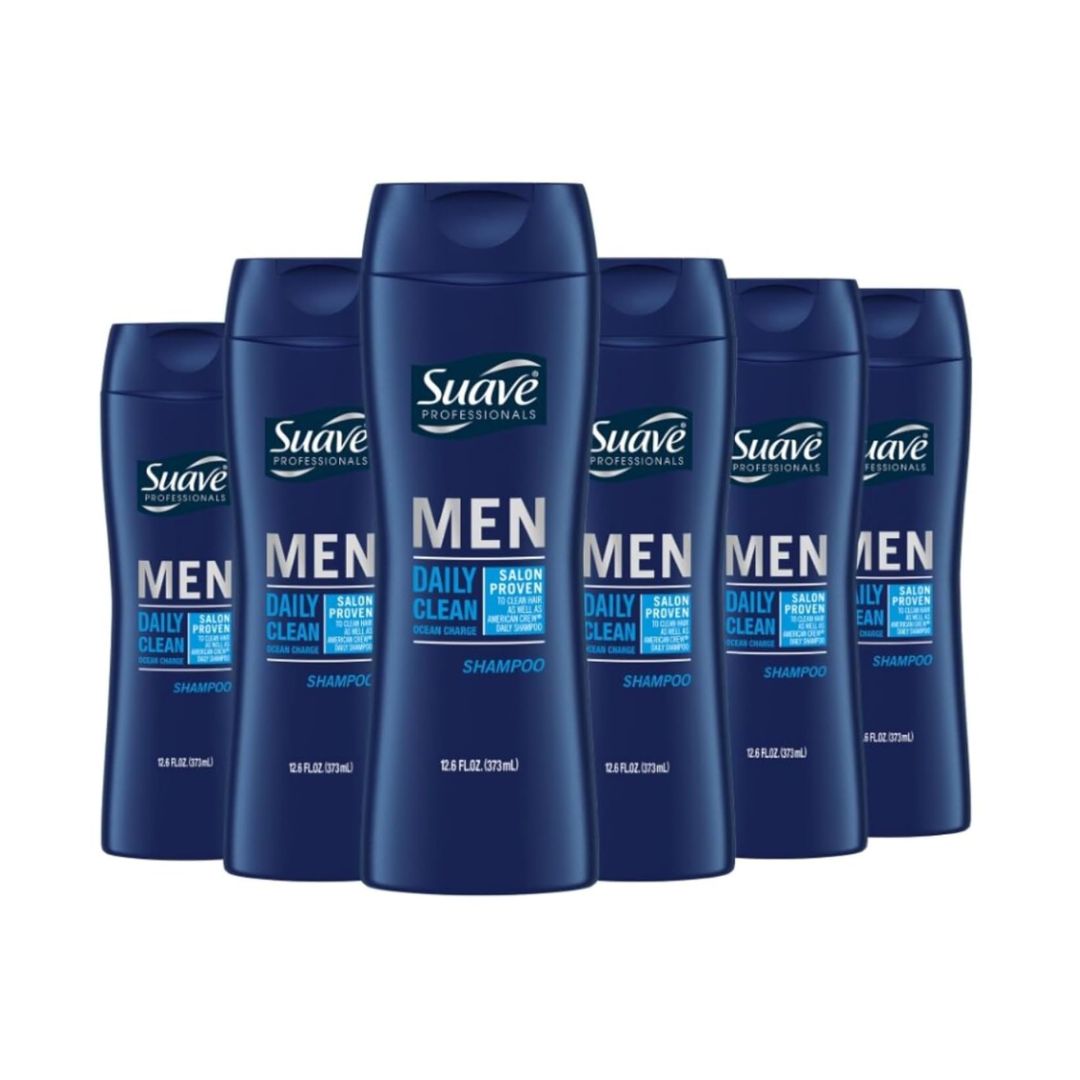 Suave Men 2 in 1 Shampoo & Conditioner (6 Pack) - Mik Zenon