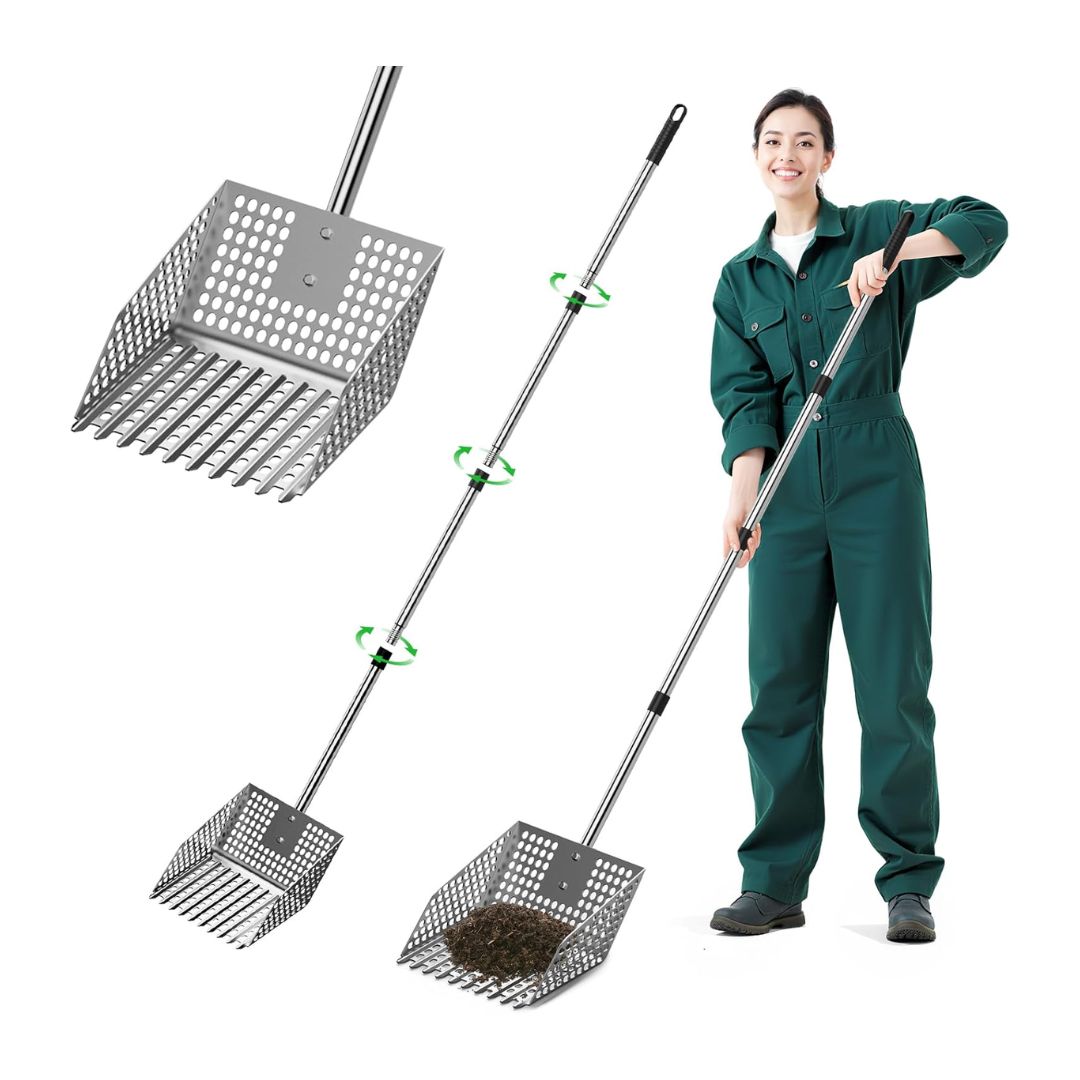 Stainless Steel Chicken Poop Scooper & Rake - Mik Zenon