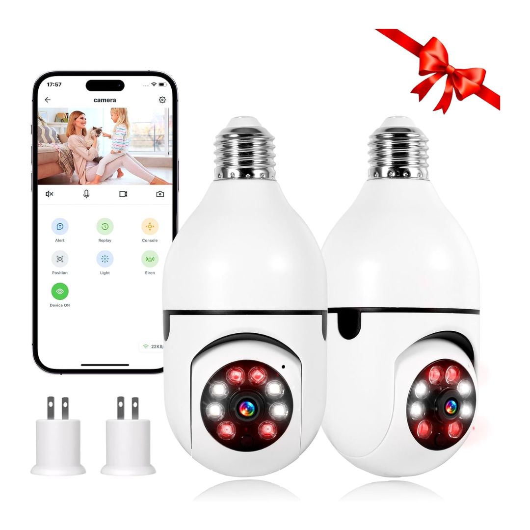 Outdoor Light Bulb Camera 2 Pack - Mik Zenon