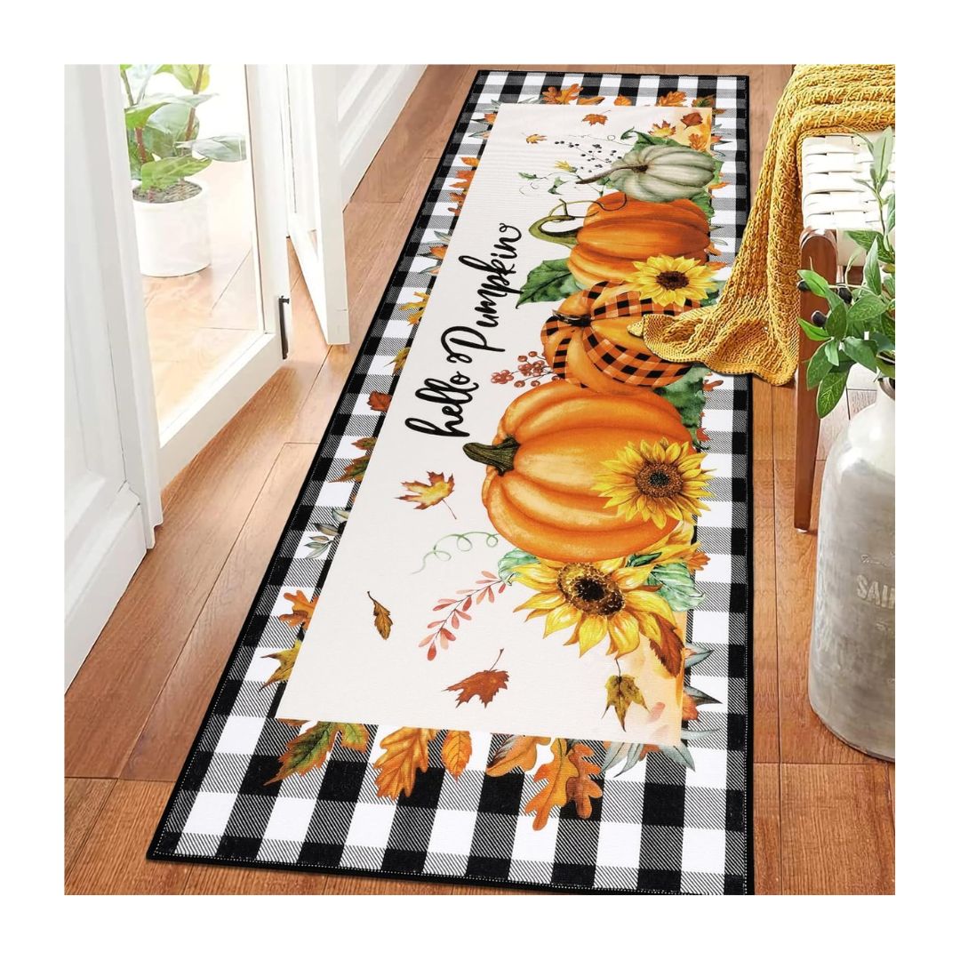 Fall Pumpkin Runner Rug - Mik Zenon