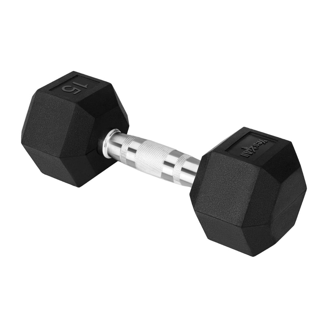 Yes4All Chrome Grip Encased Hex Dumbbell - Mik Zenon