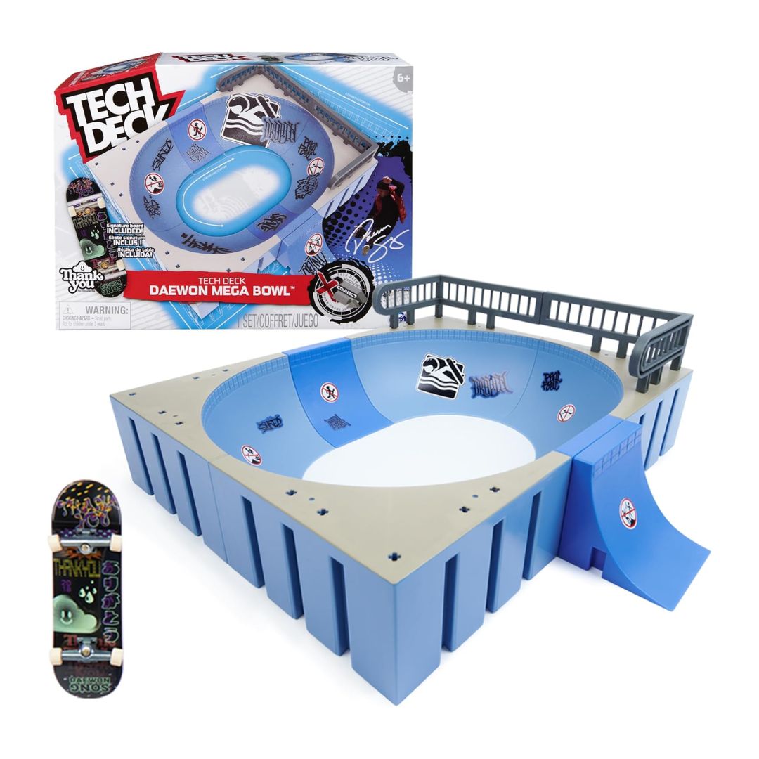 Tech Deck Daewon Mega Bowl Ramp Set - Mik Zenon
