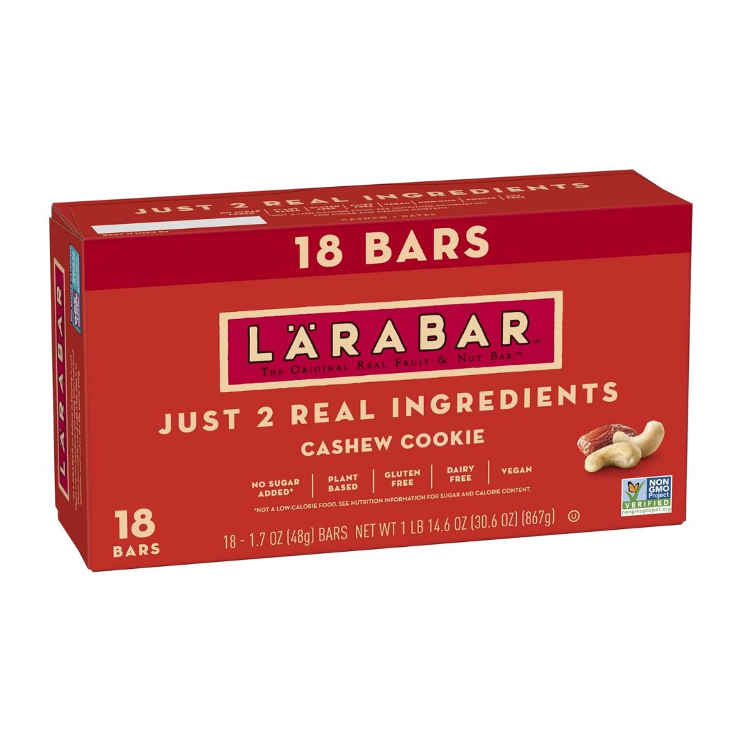 Larabar Cashew Cookie Bars (18 Count) - Mik Zenon
