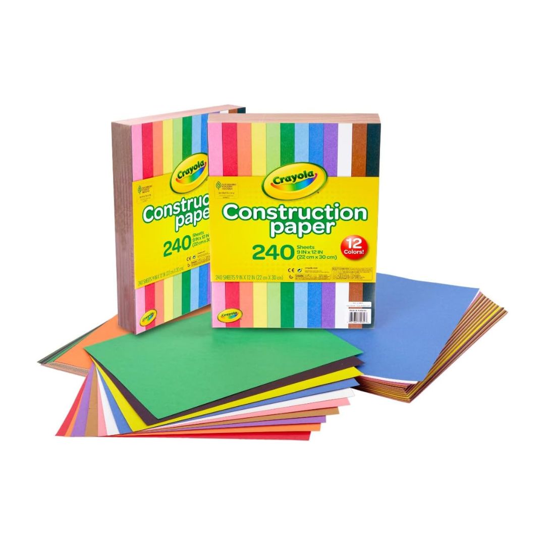 Crayola Construction Paper Bulk Pack (480 Sheets) - Mik Zenon